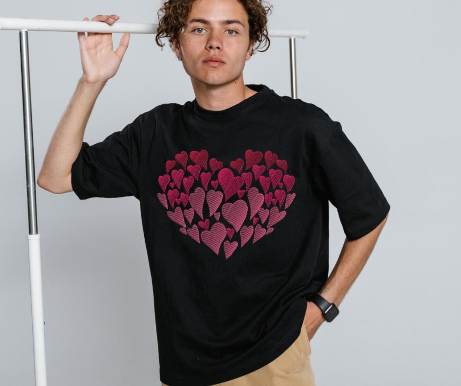 Heart Embroidery Design, Heart Fill Stitch Embroidery, Love Embroidery ...