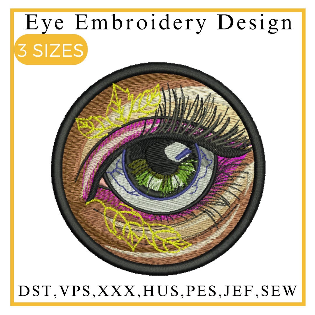 Eye Embroidery Design, Eye Talisman Designs, Nice Eye Embroidery, Cute ...