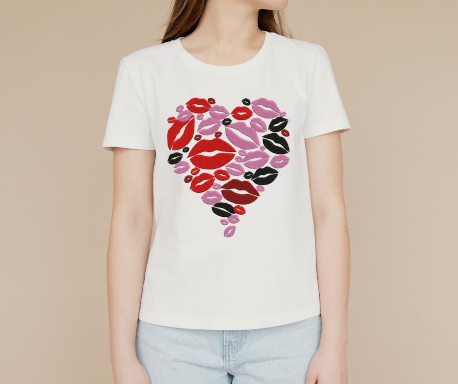 Heart Embroidery Design, Heart Fill Stitch Embroidery, Love Embroidery ...