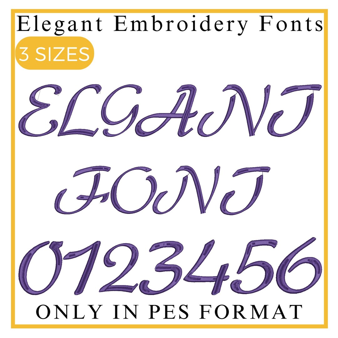 Elegant Embroidery Font, Embroidery Font, Script Font Embroidery, BX ...