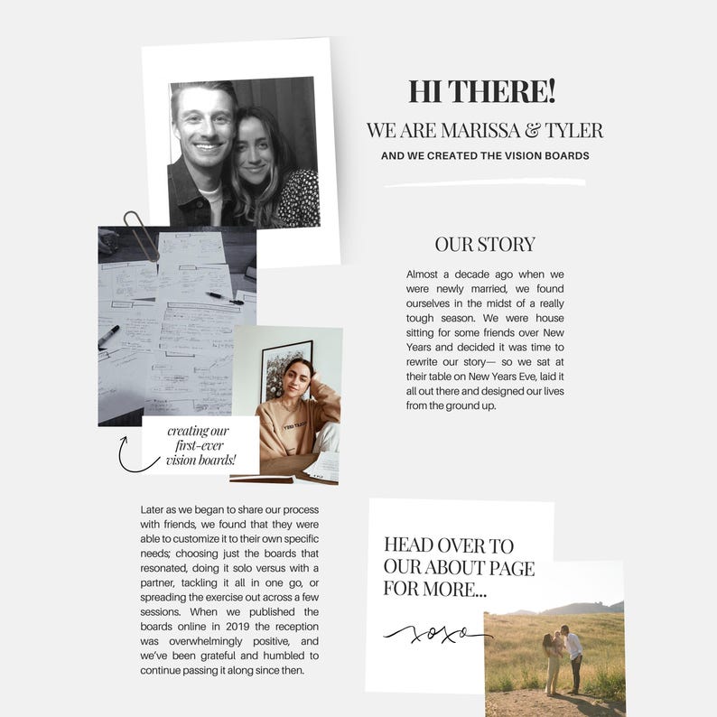 2025 Digital Vision Board, Goal Setting Worksheet, Habit Planner, Dream ...