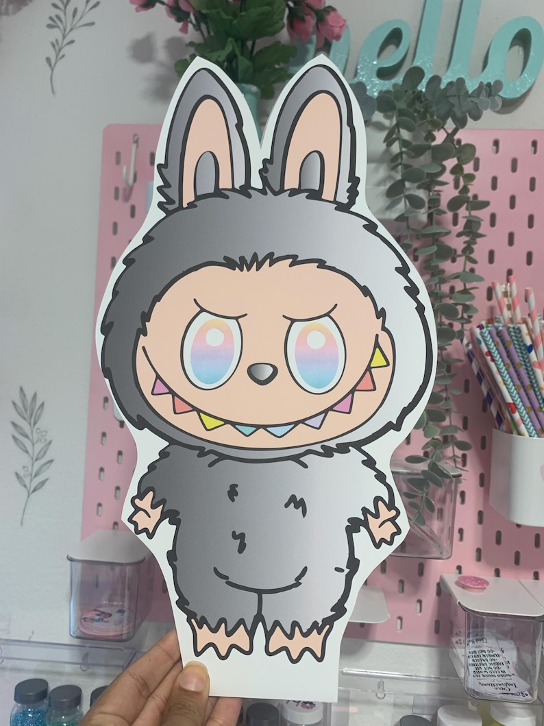 Labubu Props, Labubu Cutout, Labubu Foam Board Cutout – Handmade Party ...