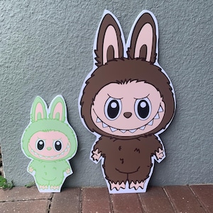 Labubu Props, Labubu Cutout, Labubu Foam Board Cutout – Handmade Party ...