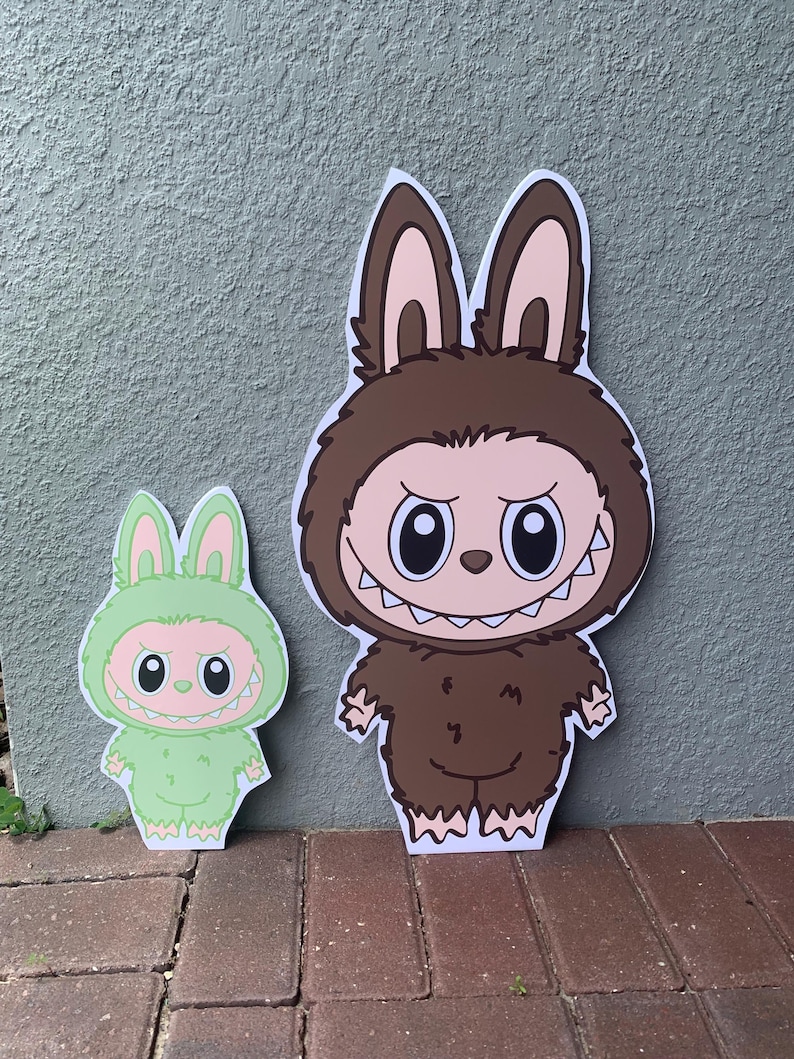 Labubu Props, Labubu Cutout, Labubu Foam Board Cutout – Handmade Party ...