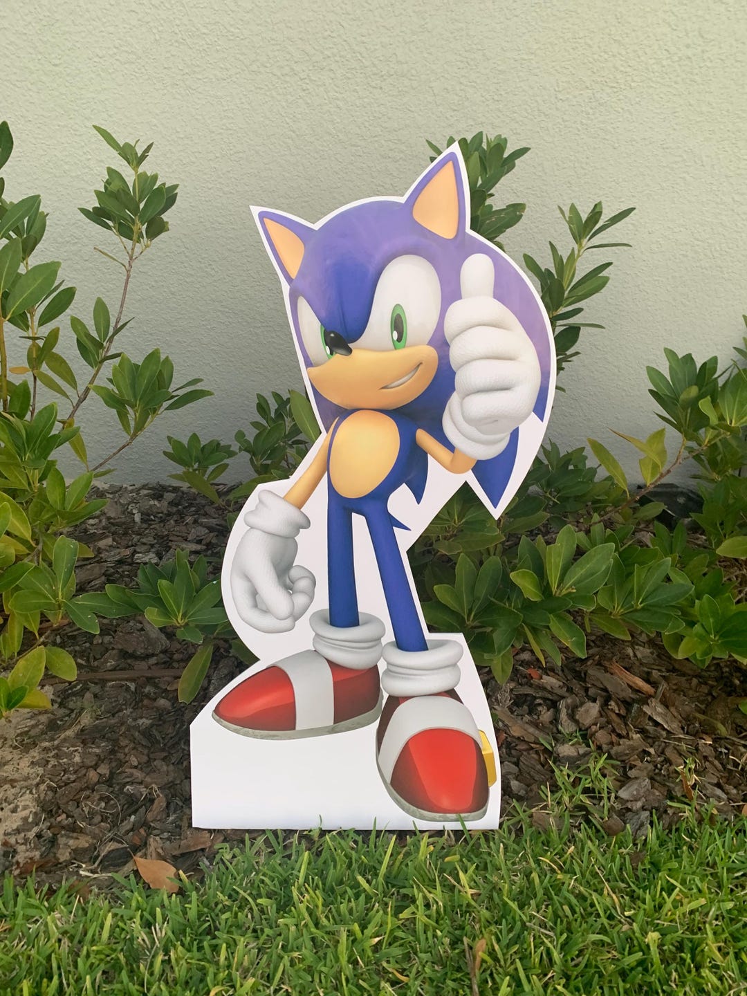 Cutout Foam Board Sonic Character , Sonic Party Decor, Sonic Birthday ...