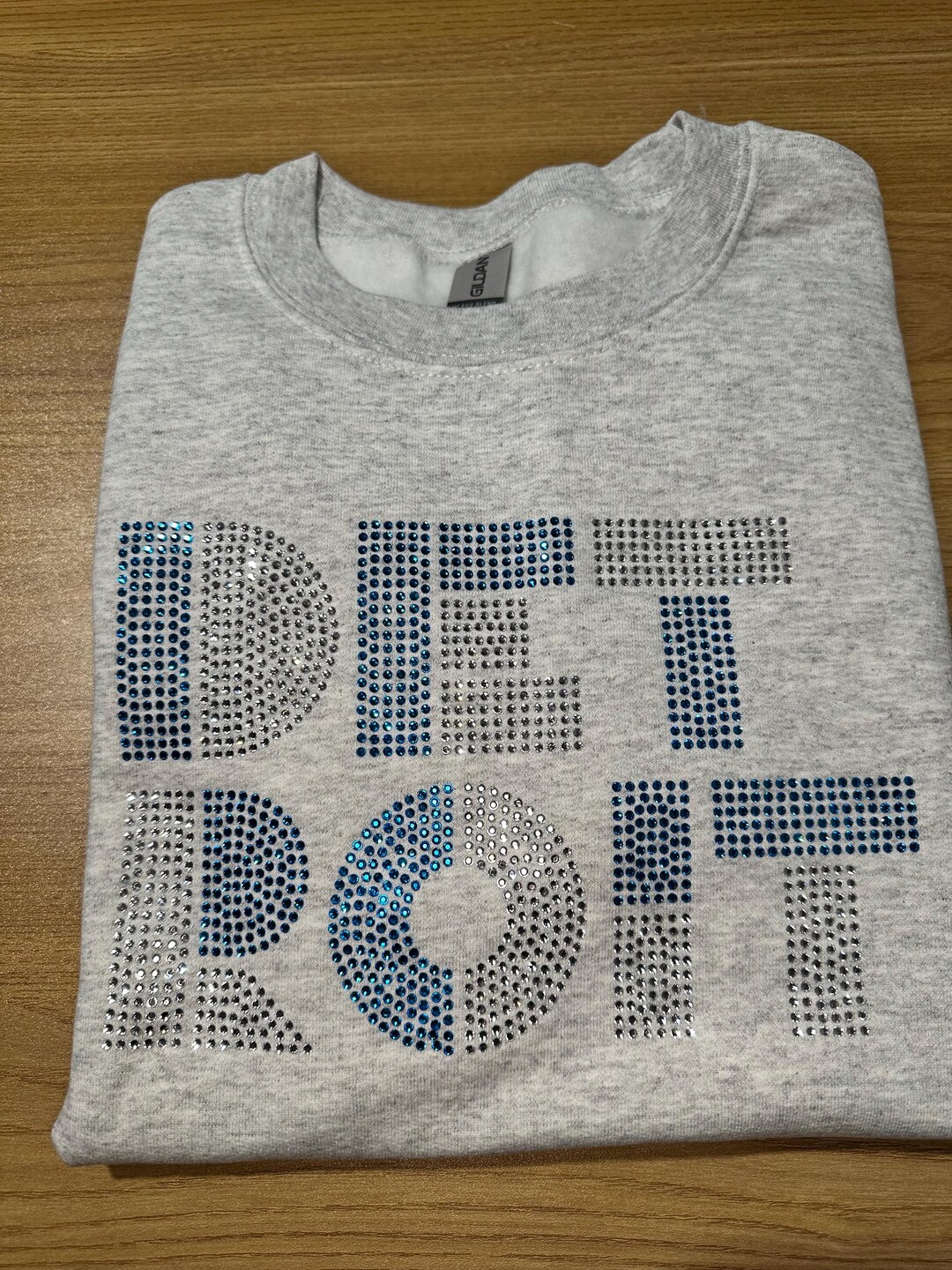 Detroit Lions Block Letters Rhinestone Game Day Hoodie - Etsy