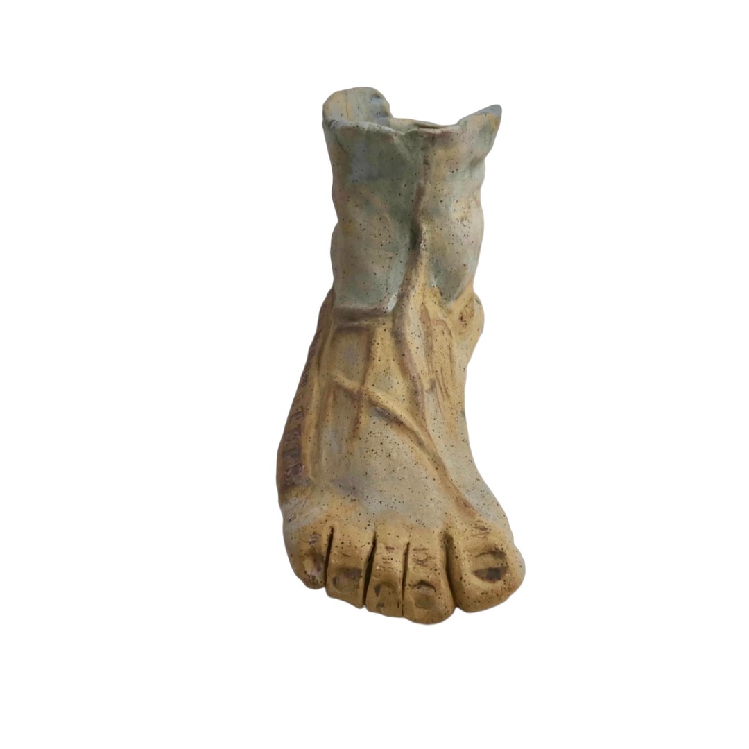 Handmade Foot-shaped Ceramic Planter With Drainage – Unique ...