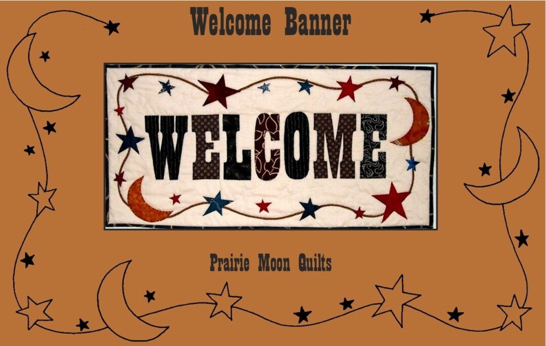 Quilted Welcome Banner PDF Pattern - Etsy