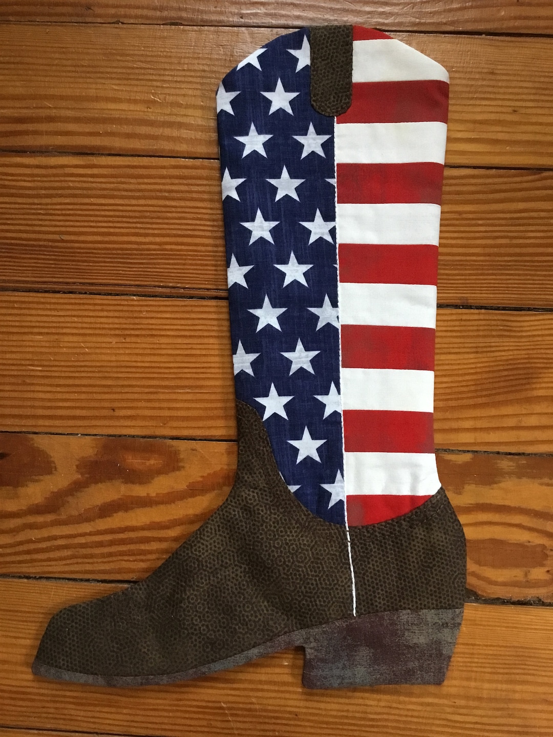 Cowboy Boot Christmas Stocking PDF Pattern, 2020 Version, Ol' Glory - Etsy