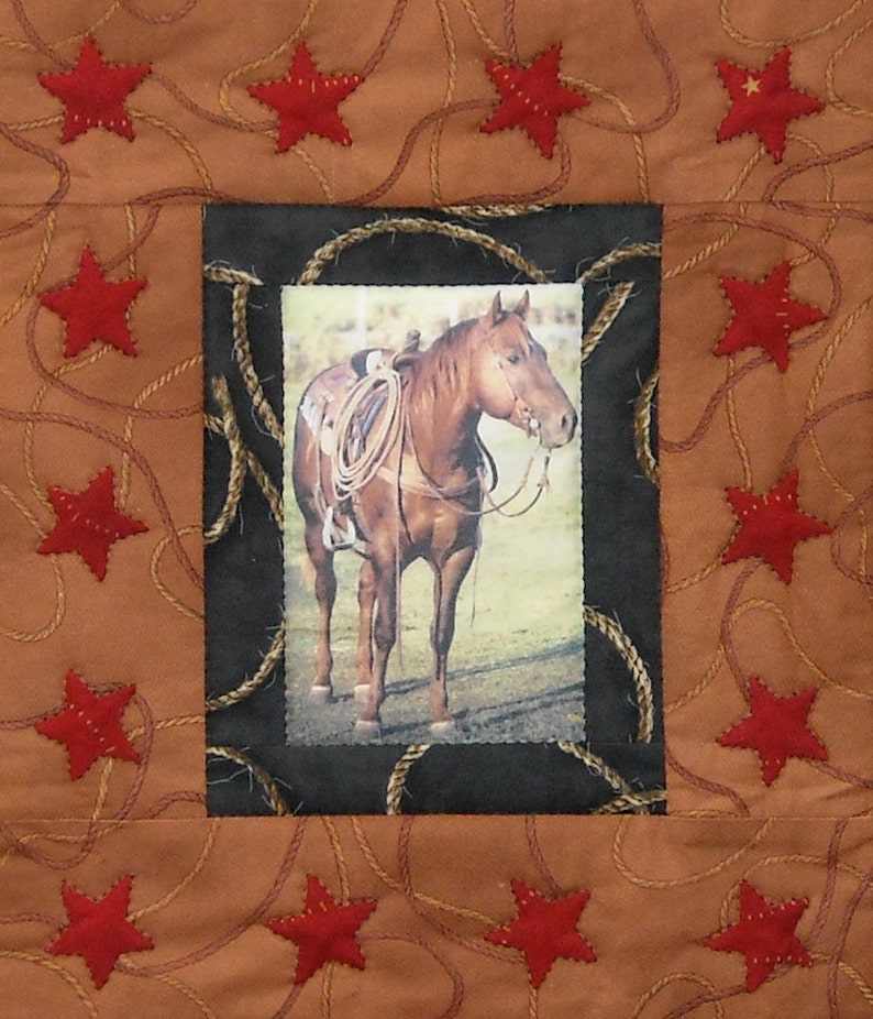 Cowboy Mini Patchwork Quilt PDF Pattern - Etsy