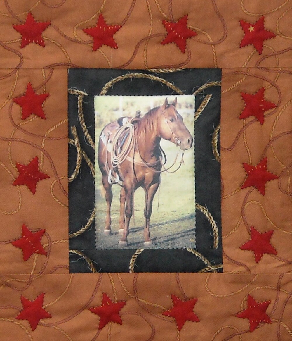 Cowboy Mini Patchwork Quilt PDF Pattern | Etsy