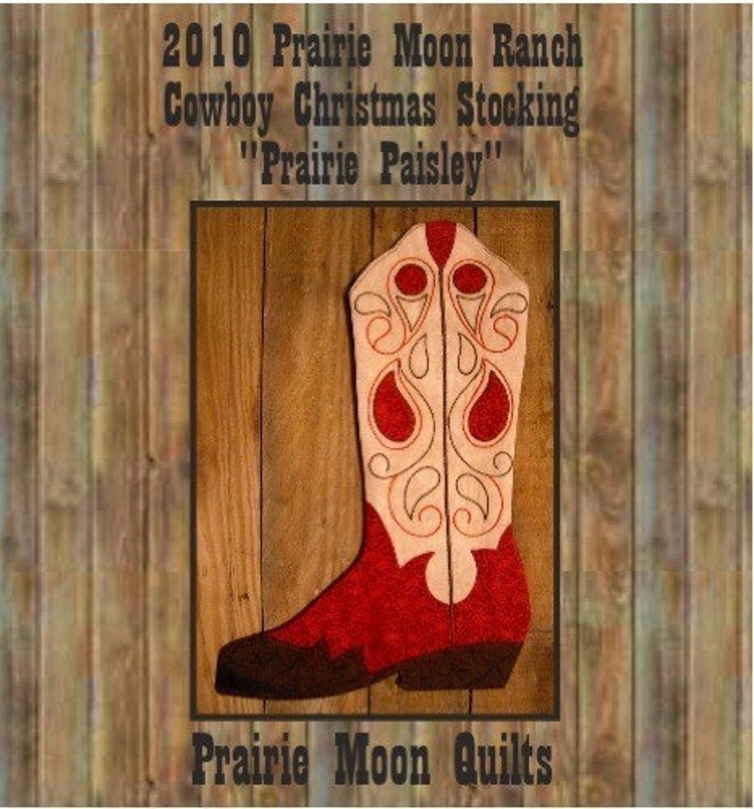 Cowboy Boot Christmas Stocking Pattern, 2010 PDF Version - Etsy