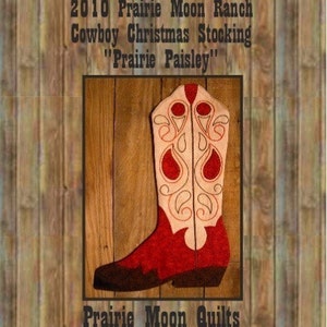 Cowboy Boot Christmas Stocking Pattern, 2010 PDF Version - Etsy