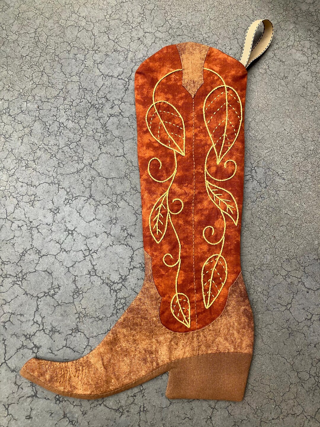 Pattern: Cowboy Boot Christmas Stocking PDF Pattern, Rusty (2025) - Etsy