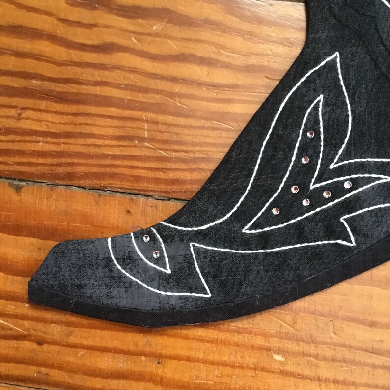 Pattern: Cowboy Boot Christmas Stocking PDF Pattern, Silent Night (2022 ...