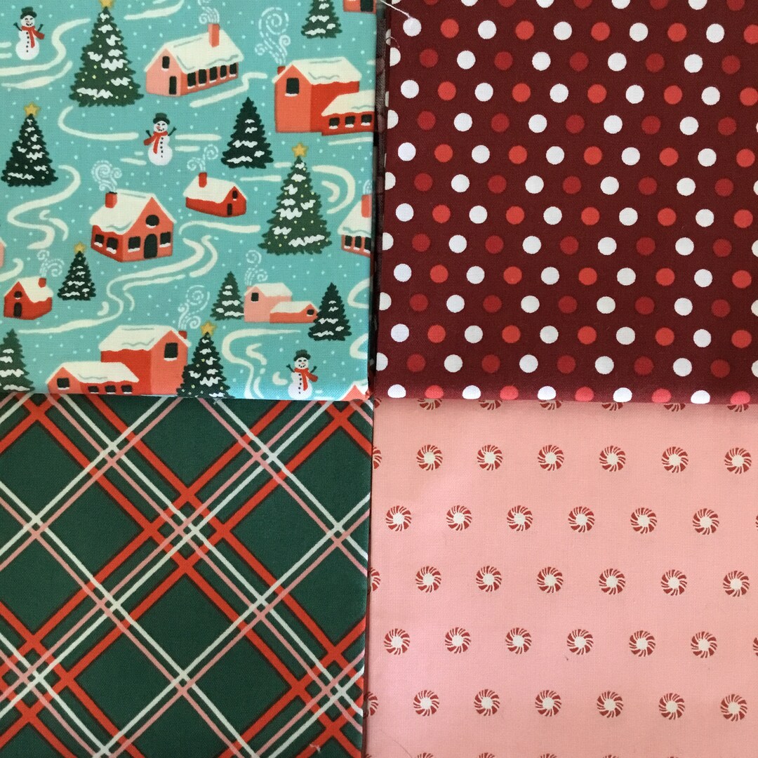 Christmas Fat Quarter Fabric Bundle, 1 Yard - Etsy