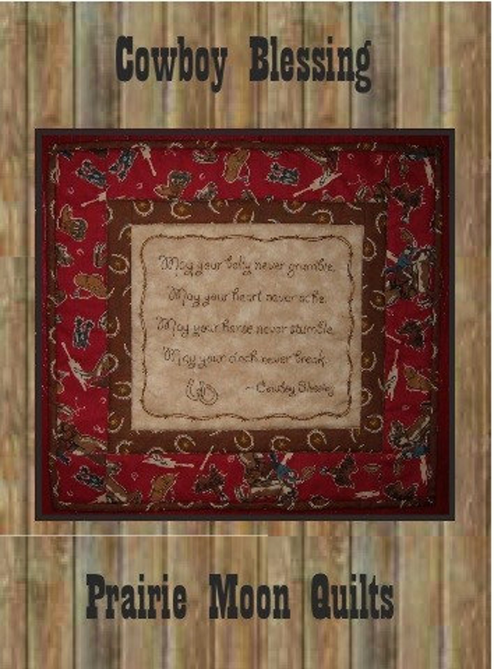 Cowboy Blessing Mini-quilt Pattern, PDF Version - Etsy
