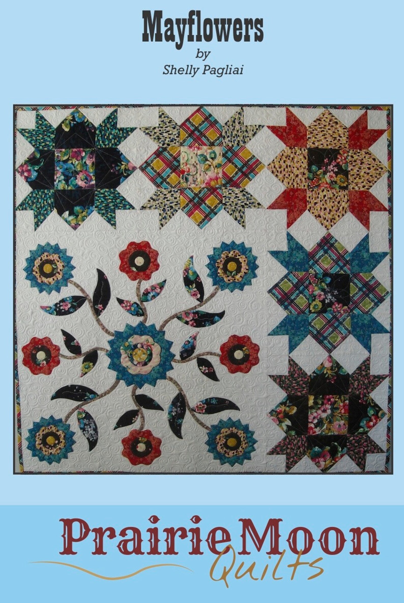 Mayflowers Patchwork and Applique Quilt Pattern PDF Version - Etsy