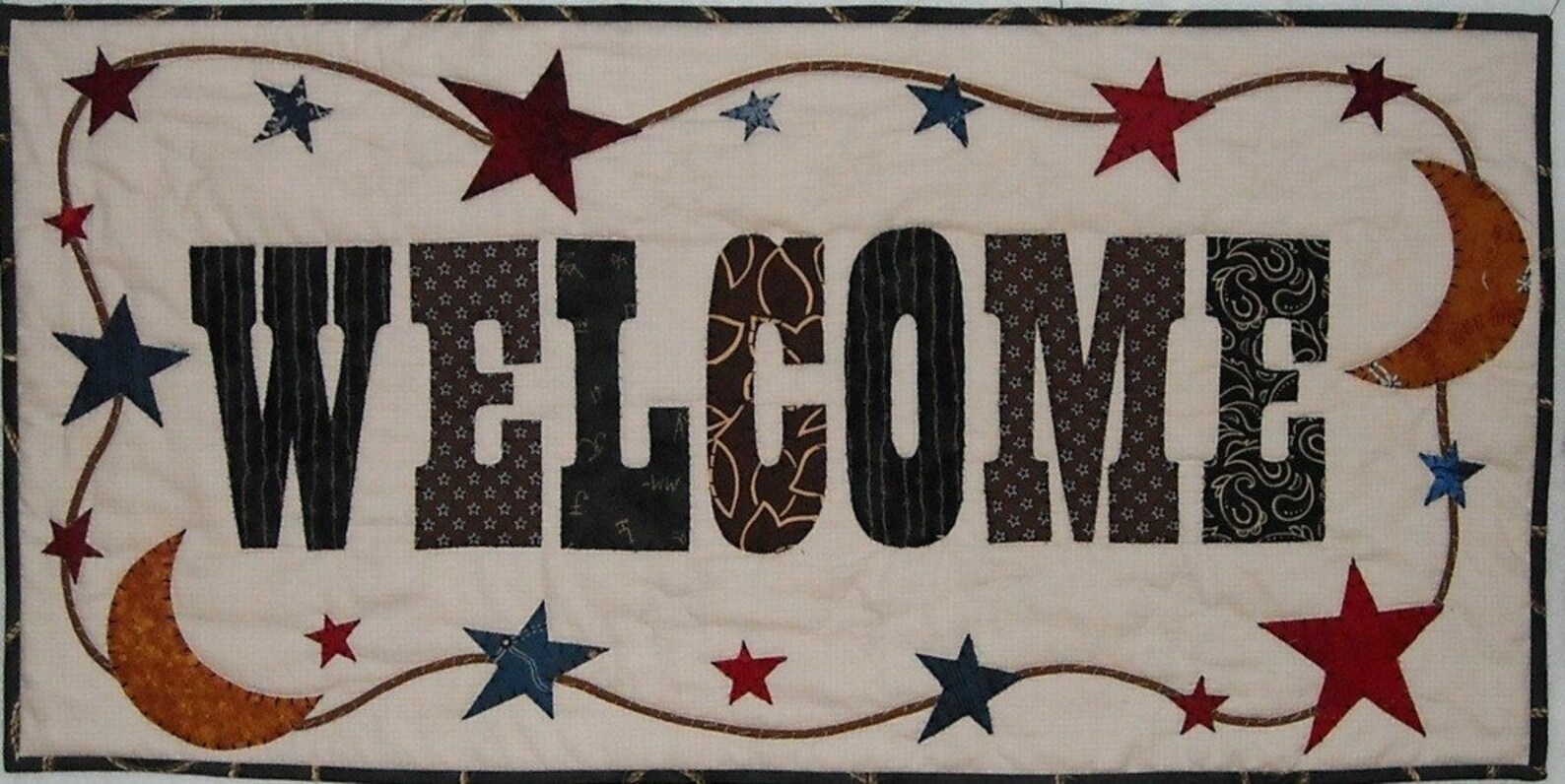Quilted Welcome Banner Pattern - Etsy