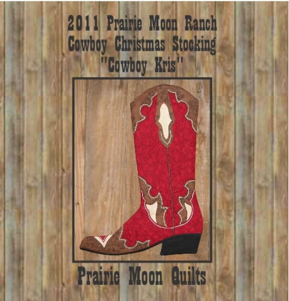 Cowboy Boot Stocking Pattern Christmas Boot Stocking