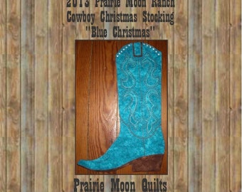Cowboy Boot Christmas Stocking Pattern 2018 PDF Version | Etsy