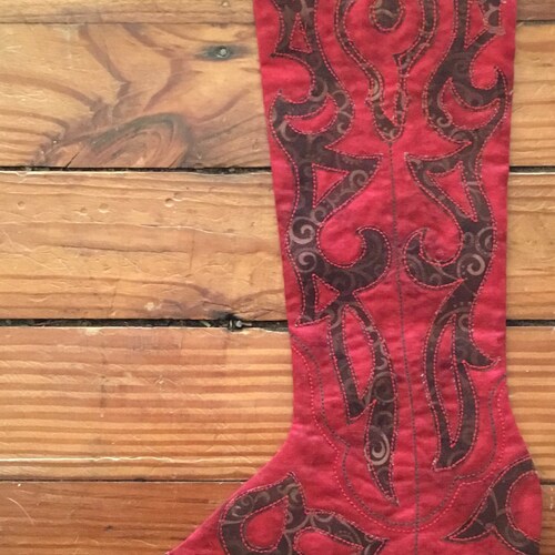 Cowboy Boot Christmas Stocking Pattern 2018 PDF Version - Etsy