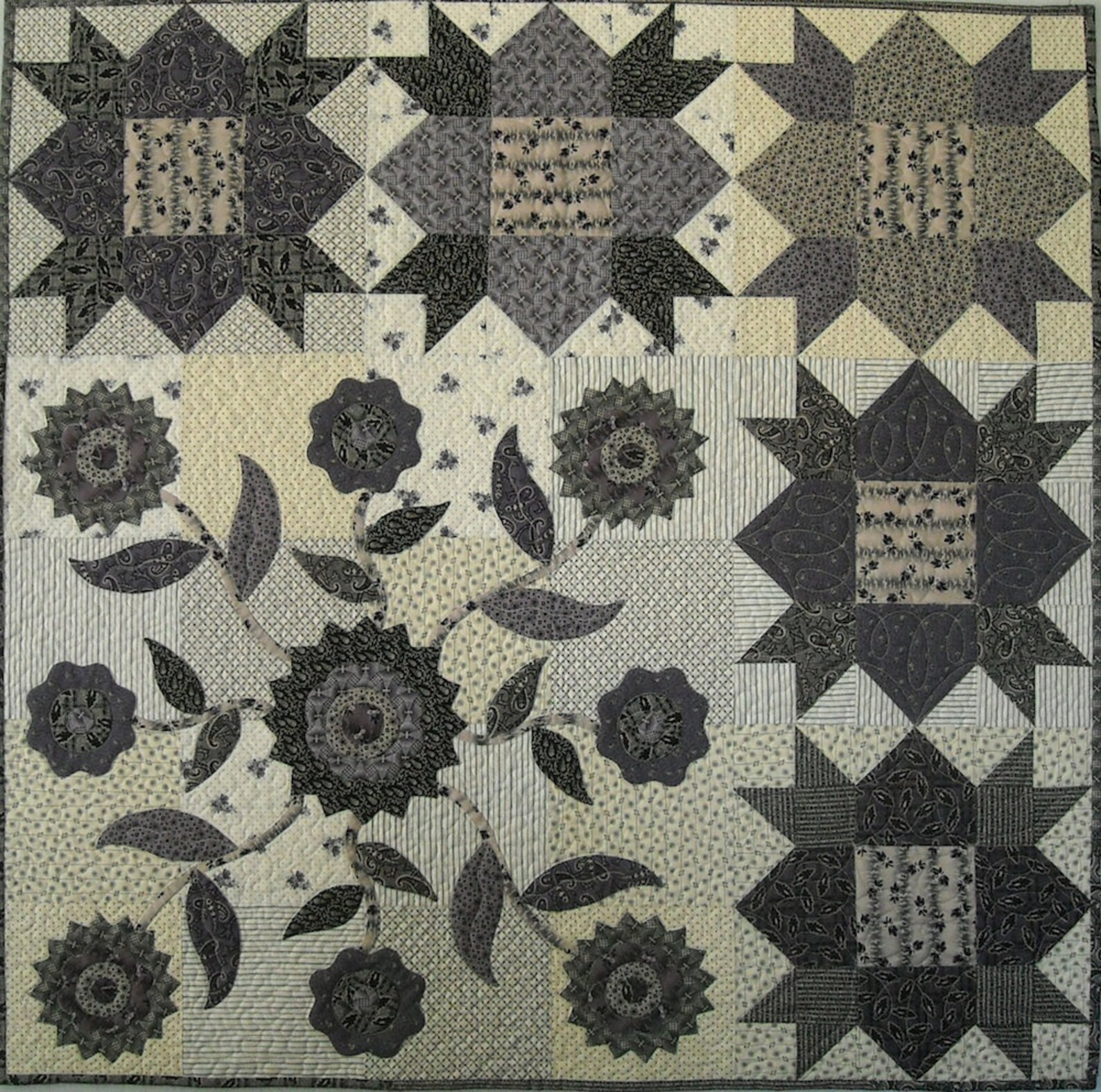 Mayflowers Patchwork and Applique Quilt Pattern PDF Version - Etsy