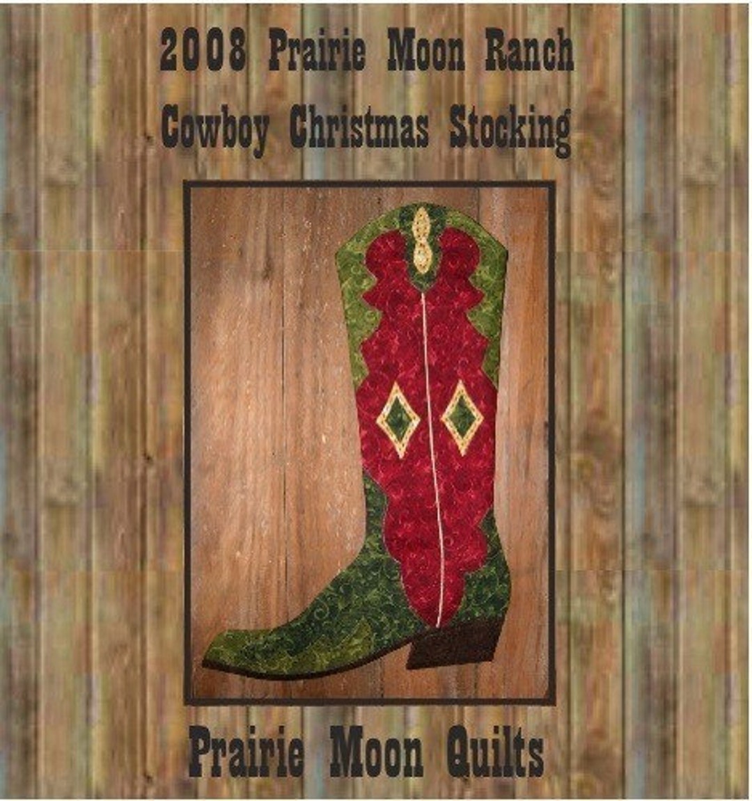 Cowboy Boot Christmas Stocking Pattern, 2008 PDF Version - Etsy