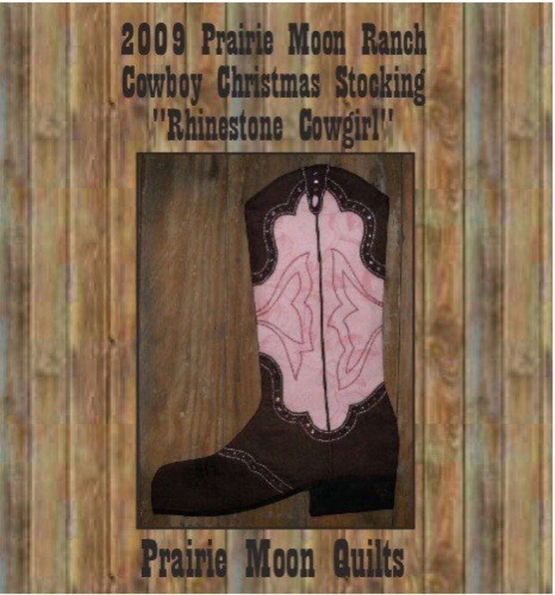 Cowboy Boot Christmas Stocking Pattern, 2009 PDF Version - Etsy