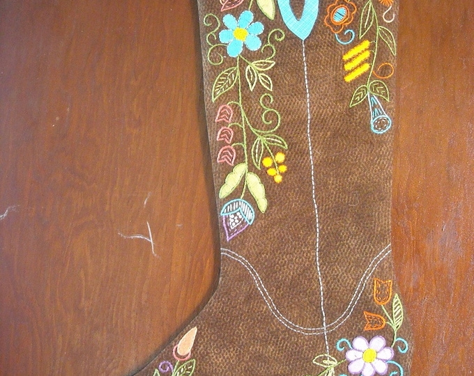 Cowboy Boot Christmas Stockings Pattern, 2015-2016 Print Version - Etsy