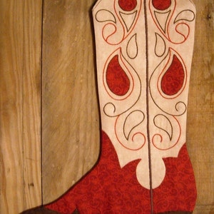 Cowboy Boot Christmas Stocking Pattern, 2010 PDF Version - Etsy