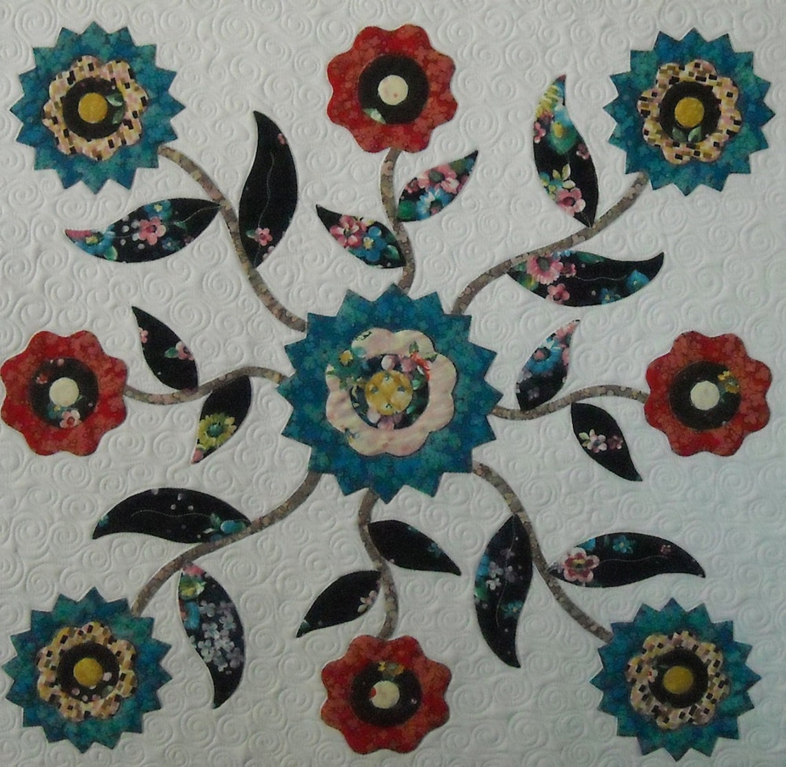 Mayflowers Patchwork and Applique Quilt Pattern PDF Version - Etsy