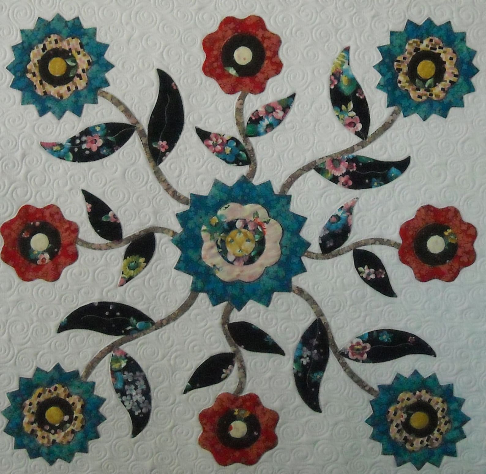 Mayflowers Patchwork and Applique Quilt Pattern PDF Version - Etsy