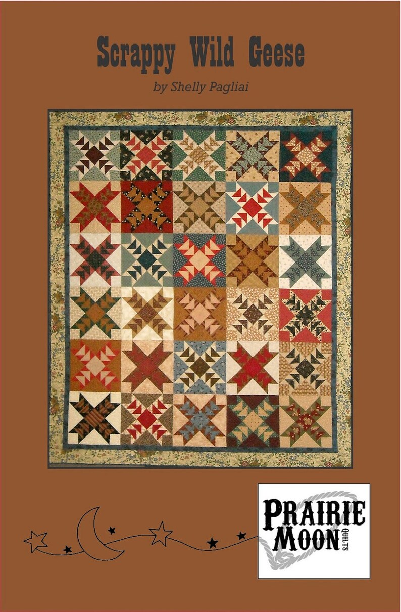 Scrappy Wild Geese Patchwork Quilt Pattern - Etsy