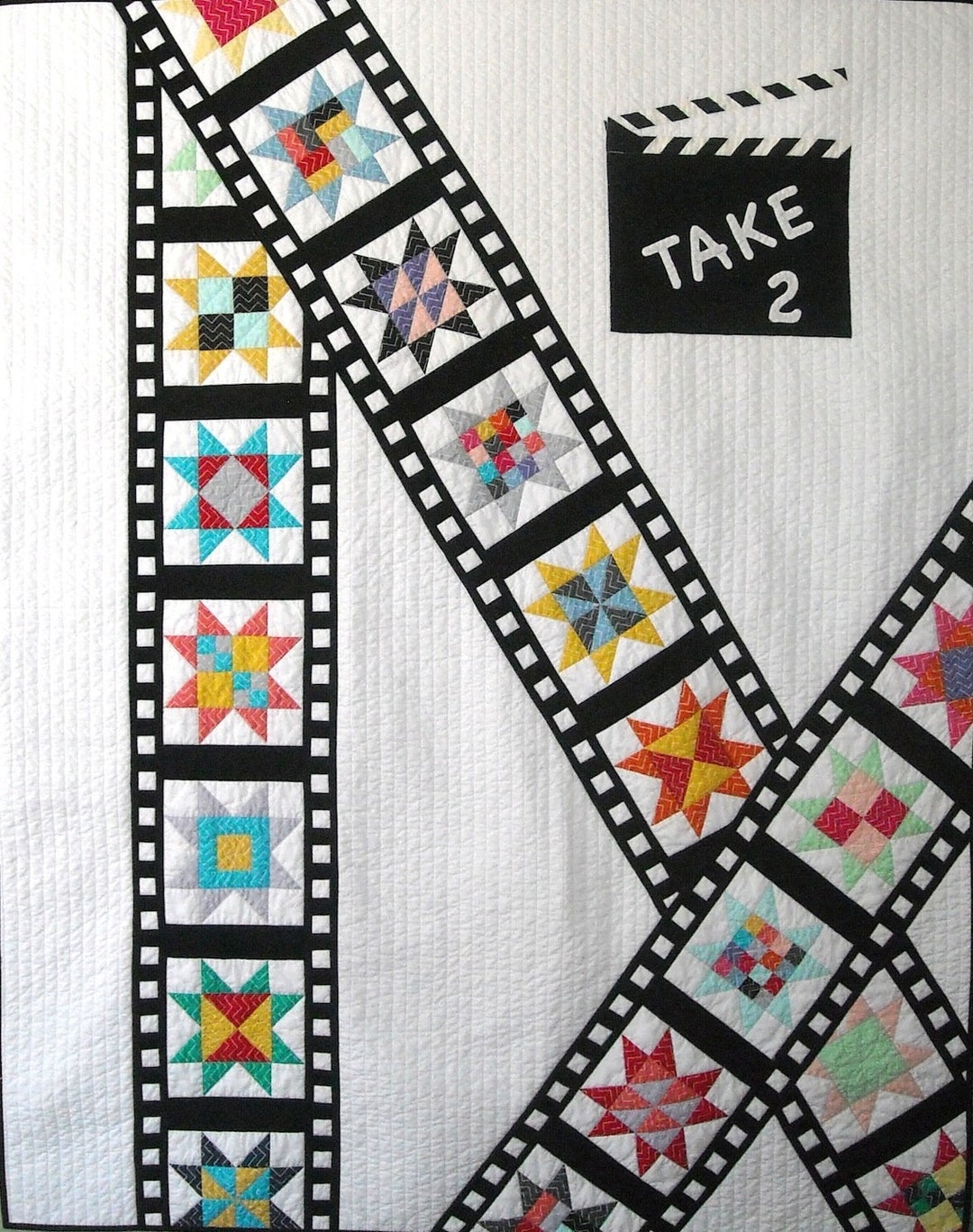 Take Two Movie-themed Pieced Quilt Pattern, PDF Version - Etsy