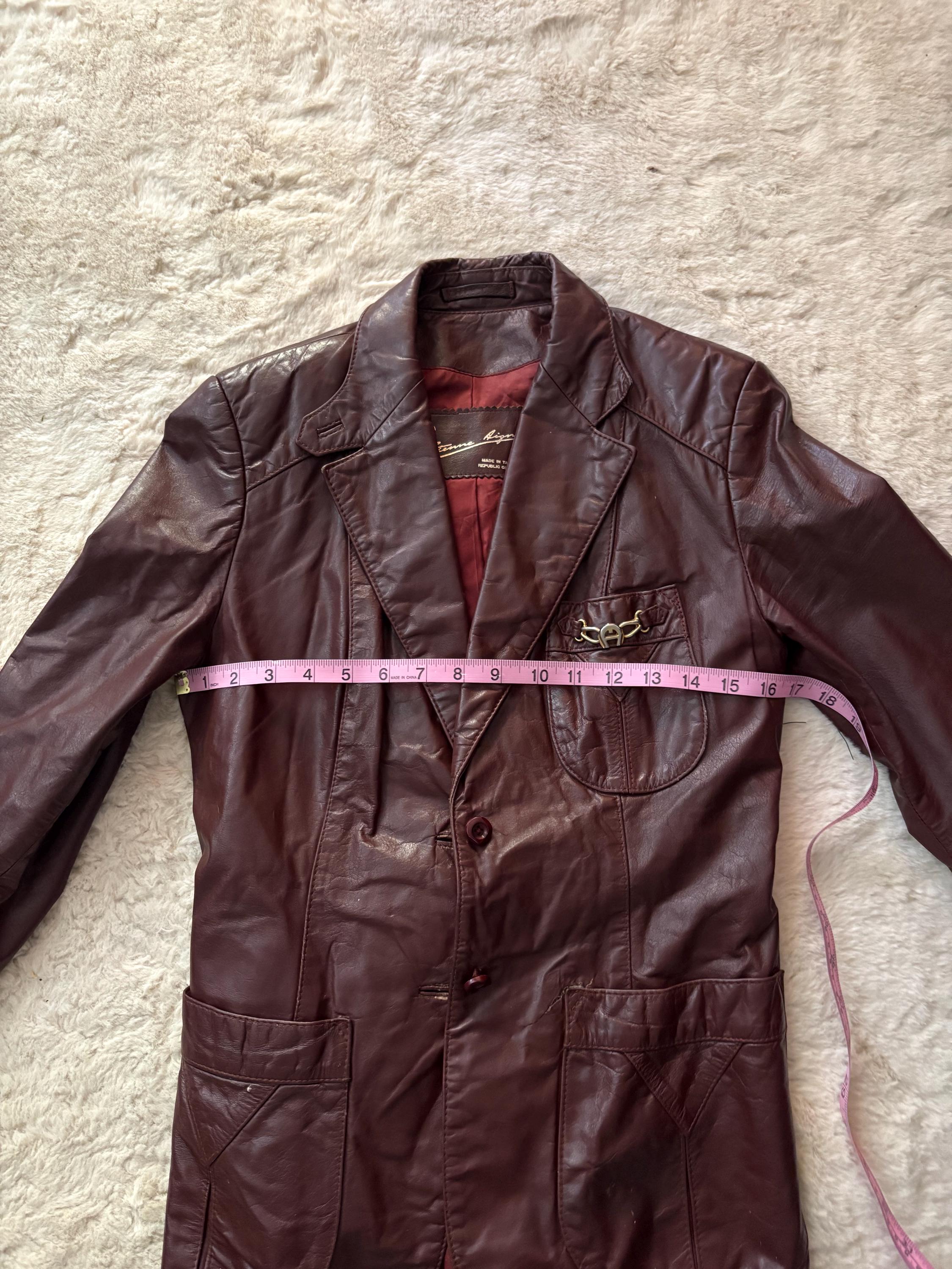 Vintage Etienne Aigner Burgundy Leather Jacket! - Etsy