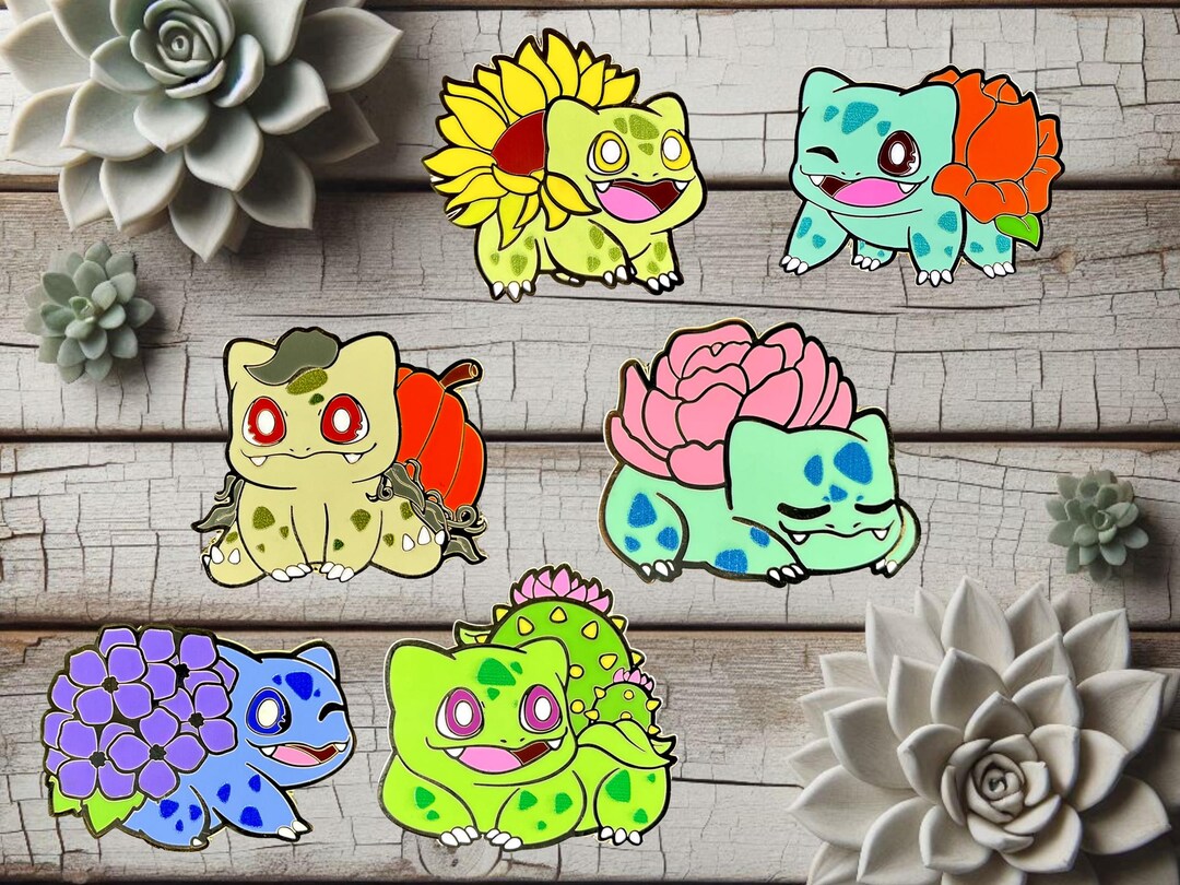 YOU PICK 1.5 BULBASAUR Enamel Pin Pokemon Enamel Pin for Backpacks and ...