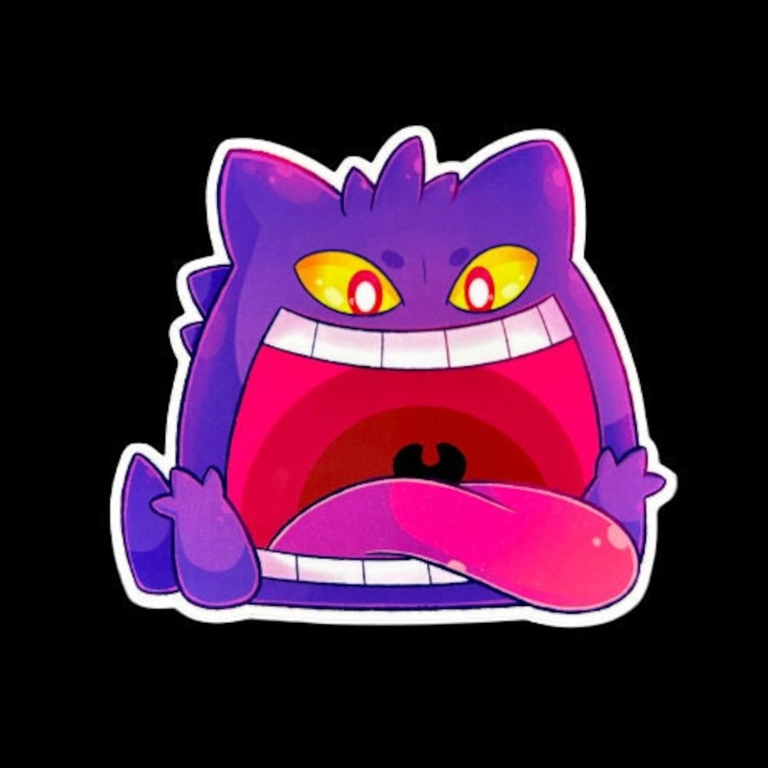 VMAX Gengar Pokémon Sticker Die-cut Vinyl Sticker Full-color Stickers ...