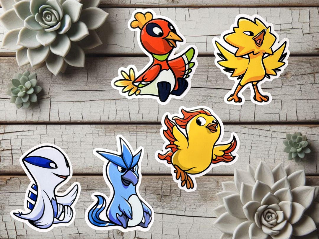 BABY LEGENDARY POKEMON Pack 2 Inch Vinyl Sticker Waterproof Pokemon ...