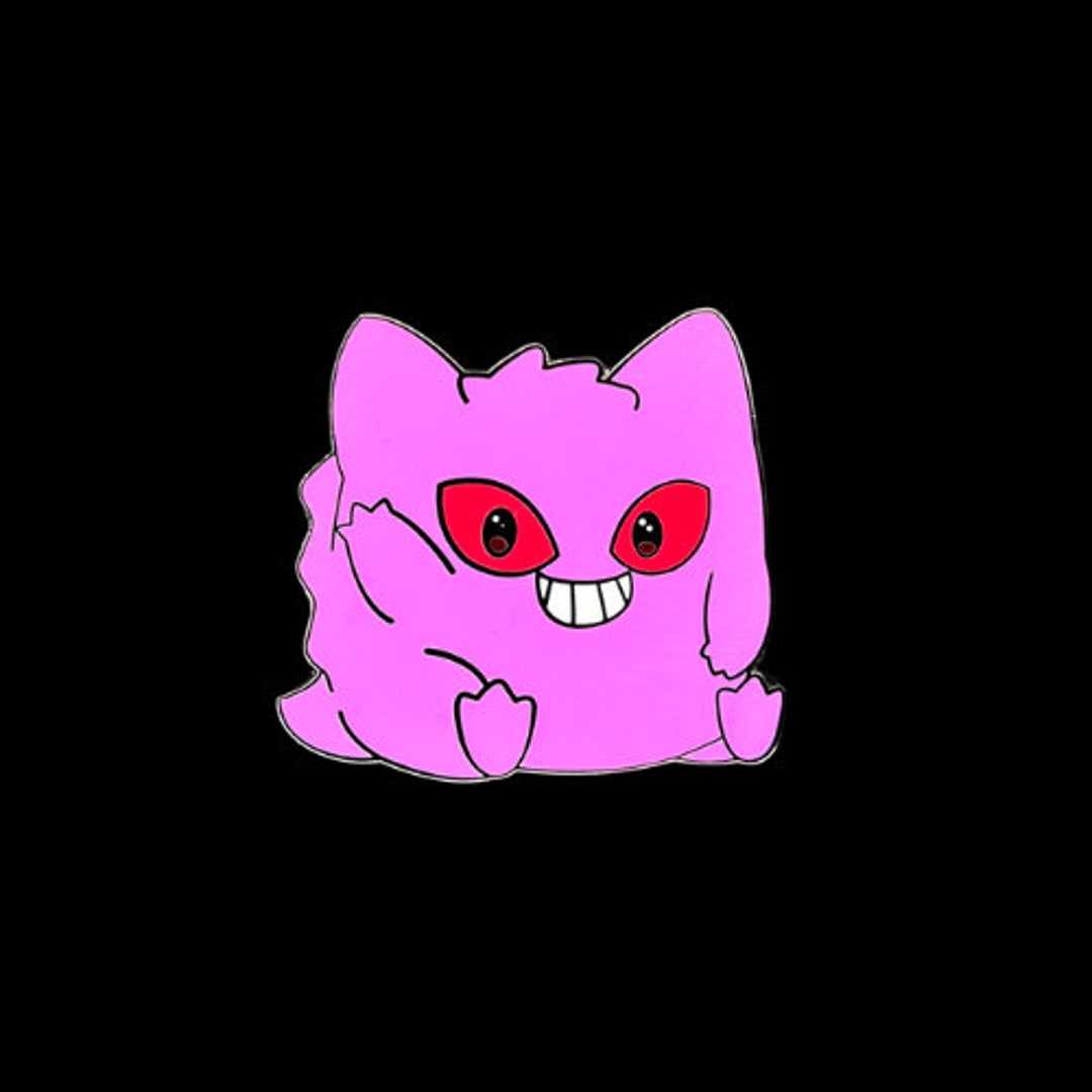 Gengar Pokémon Pin Gengar Pokémon Hard Enamel Pin Black Nickel Plating ...