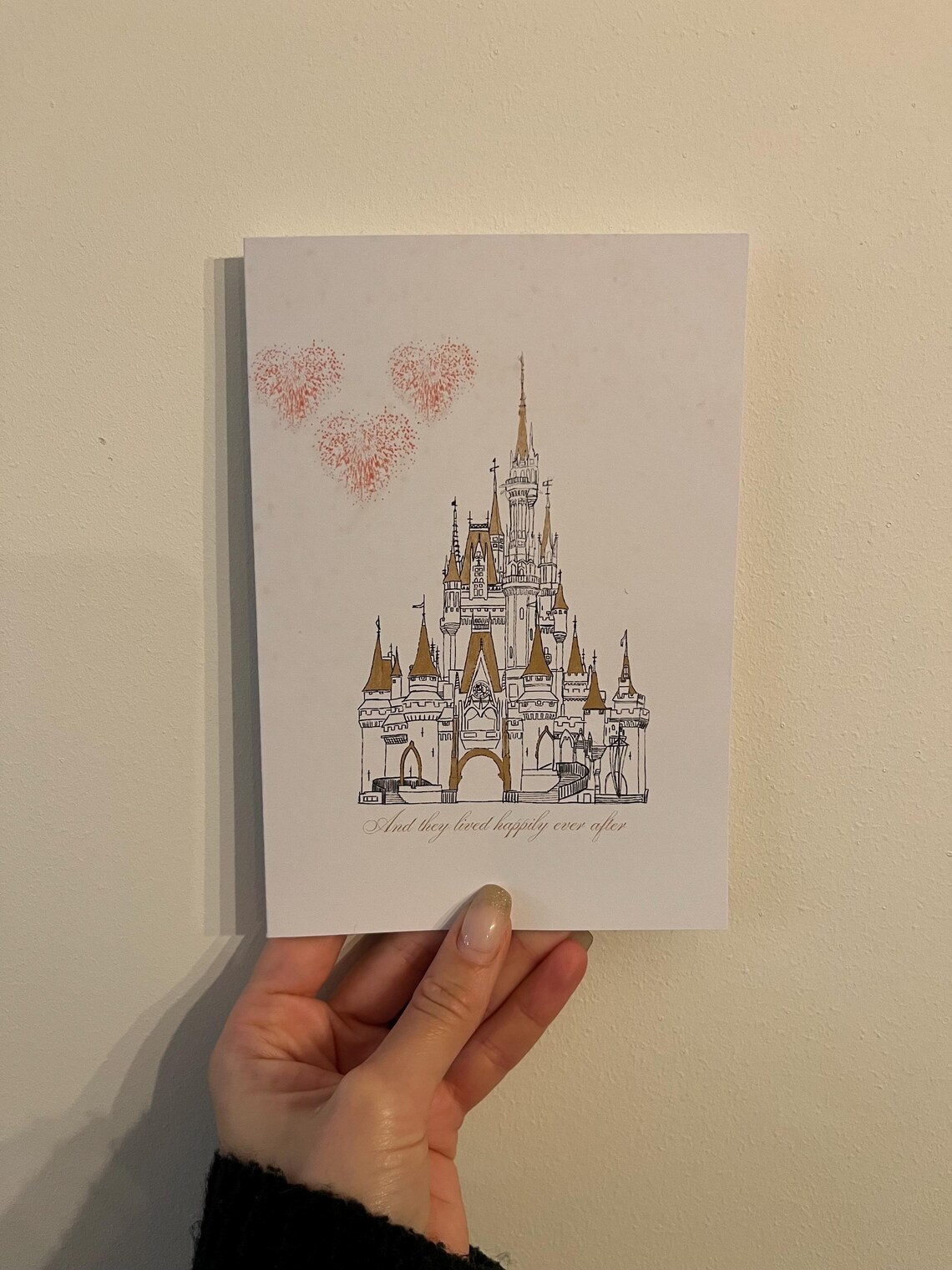 Disney Castle Happily Ever After Wedding Card - Etsy