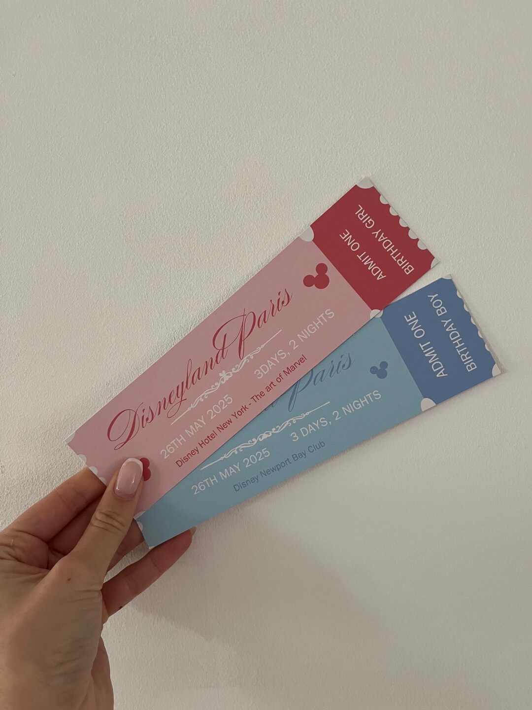 Theme Park Ticket and Card - Etsy