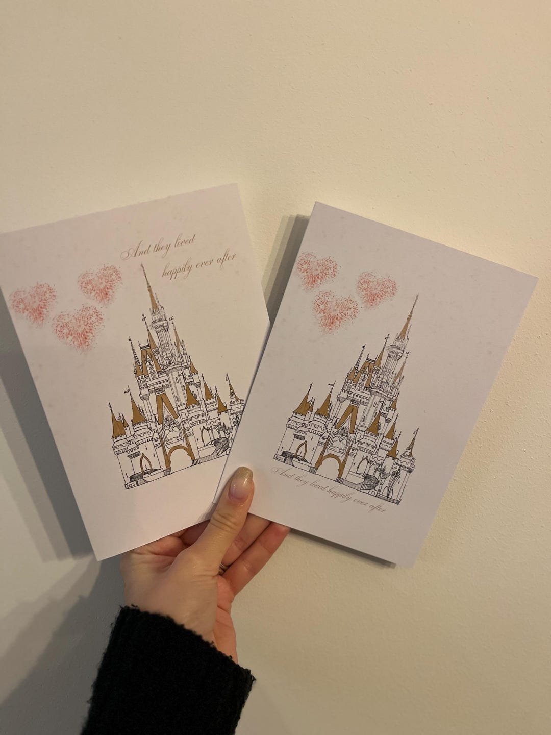 Disney Castle Happily Ever After Wedding Card - Etsy