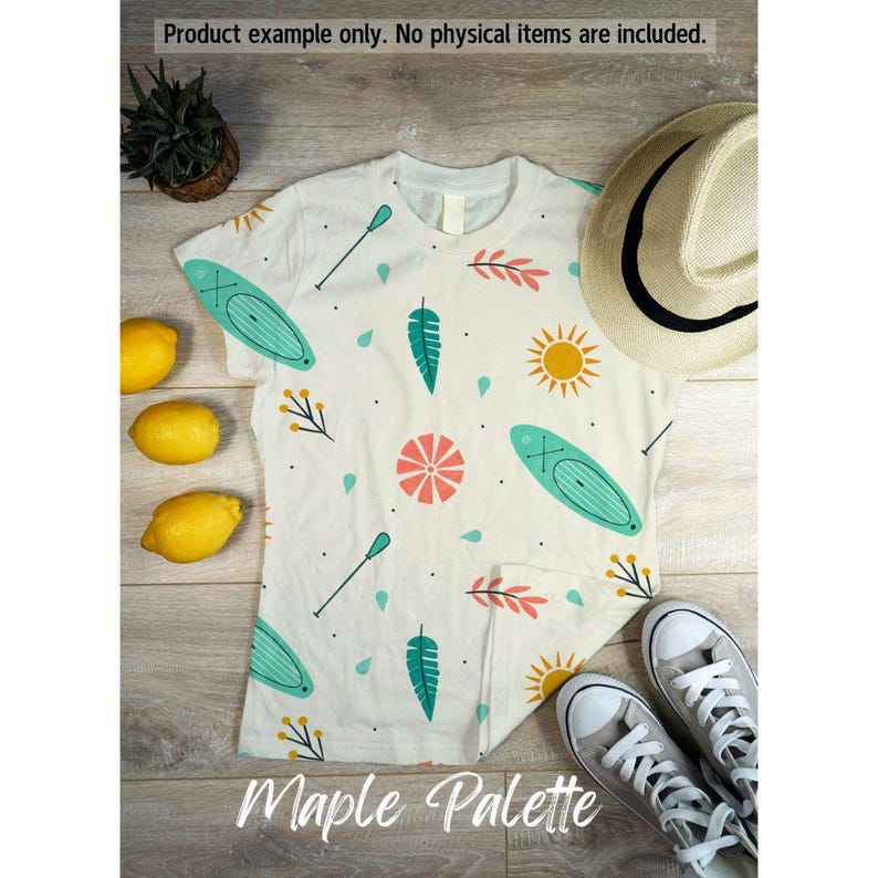 Procreate T-shirt Mockup Template, Add Your Seamless Pattern Design ...