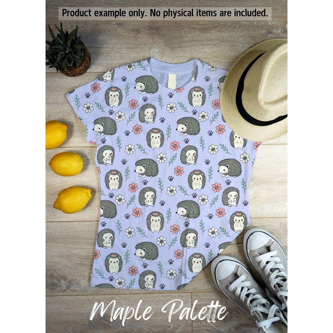 Procreate T-shirt Mockup Template, Add Your Seamless Pattern Design ...