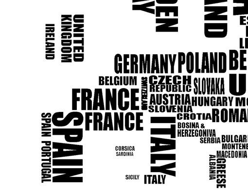 World Map Typographical Map Text Map - Etsy UK