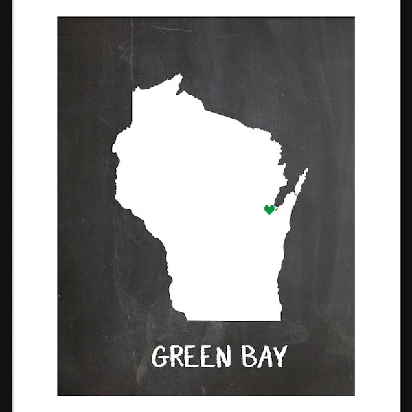 Chalkboard Map - Etsy