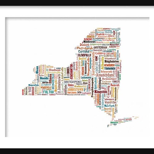 London Map Typography Map Typographical Poster Print - Etsy