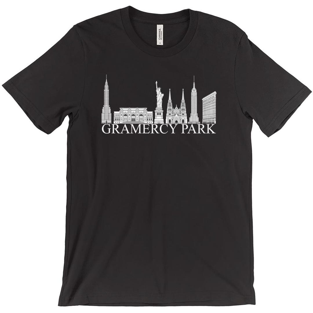 T-shirts Gramercy Park New York Skyline Manhattan Neighborhood Unisex ...