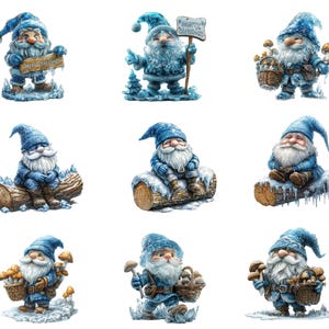 Gnome Bundle Gnome Png Clipart Cute Gnomies Gnome Cartoon Frozen Gnome ...